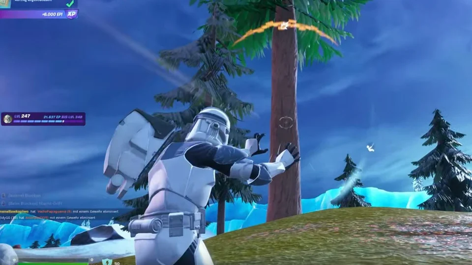 Fortnite Guide: Knock Down A Timber Pine With A Force… | EarlyGame